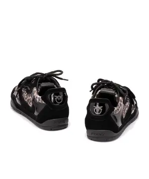 Pinko Yulia 01 Leopard-print Panelled Sneakers