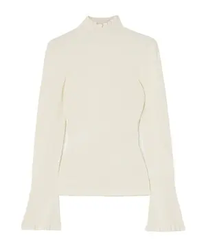 Proenza Schouler Ribbed-knit Turtleneck Sweater - White