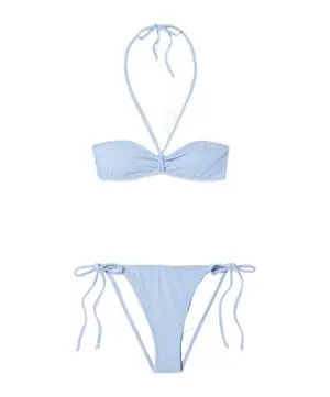 Lisa Marie Fernandez Minimalist Bikini - Blue