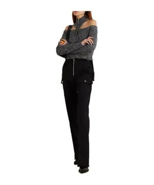 CHRISTOPHER KANE Cold-shoulder Wool Sweater