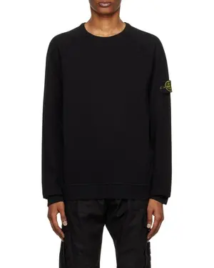 Stone Island Logo-patch Crew Neck Sweatshirt