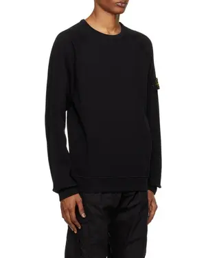 Stone Island Logo-patch Crew Neck Sweatshirt