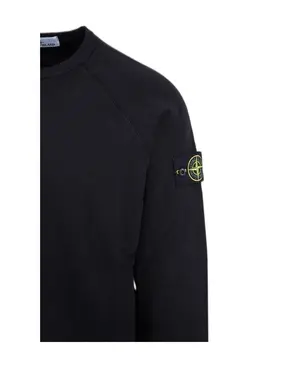 Stone Island Logo-patch Crew Neck Sweatshirt