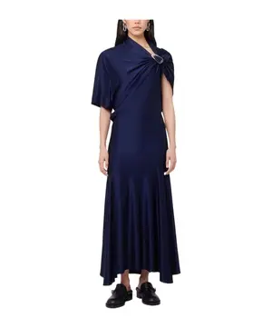 Rabanne Jersey Asymmetrical Long Dress