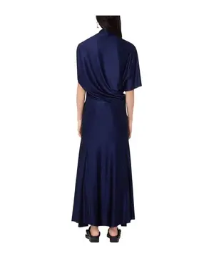 Rabanne Jersey Asymmetrical Long Dress