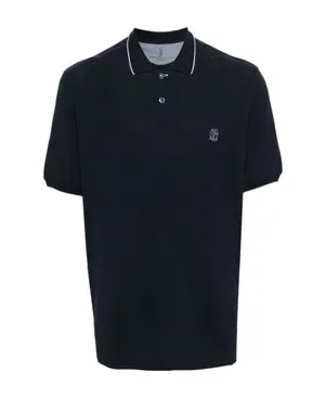 Brunello Cucinelli Logo-embroidered Short-sleeved Polo Shirt