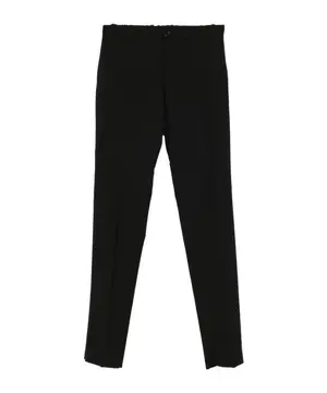 Incotex Elasticated Waistband Tailored Trousers - Black
