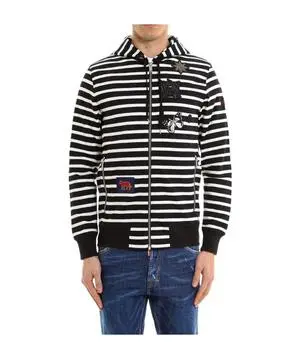 Alexander McQueen Striped Casual Jacket - Black