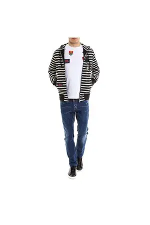 Alexander McQueen Striped Casual Jacket