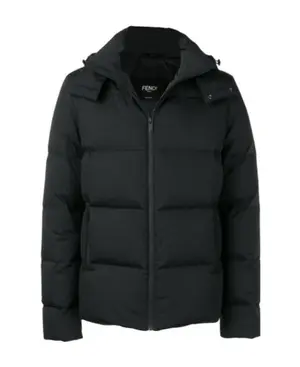 Fendi Hooded Down Jacket - Black