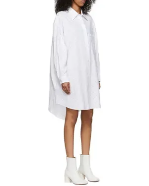 MAISON MARGIELA Polka-dot Cotton Shirt Dress
