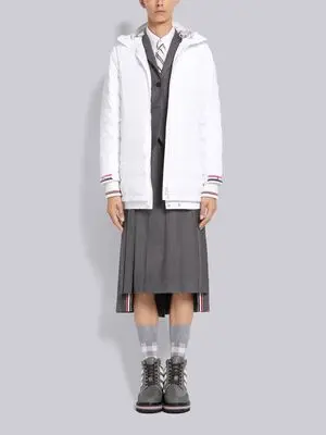 Thom Browne Zip-up Hooded Overcoat