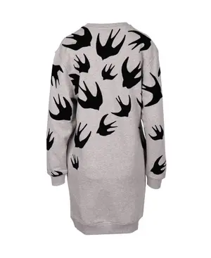 Alexander McQueen Round-necked Printed Dress