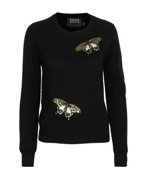 Markus Lupfer Logo Knitted Pullover - Black