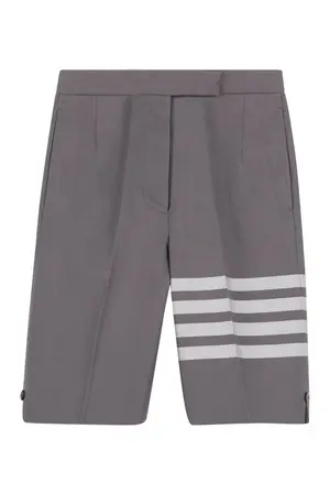 Thom Browne 4-bar Stripe Tailored Shorts - Medium Grey