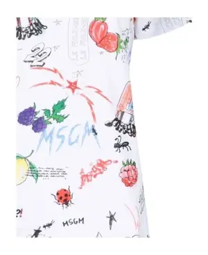 MSGM Illustration-print Cotton T-shirt