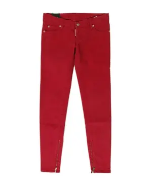 Dsquared2 Logo Tapered Casual Pants - Red