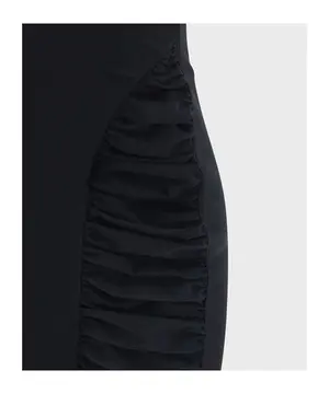 NENSI DOJAKA Asymmetric Ruched Cut-out Mini Dress