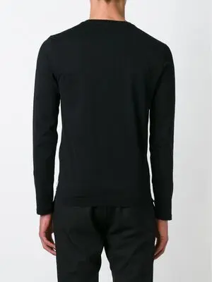 Fendi Crystal Decorated Long-sleeved T-shirt