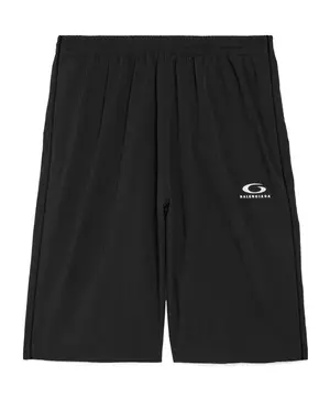 Balenciaga Logo Detailed Shorts - Black