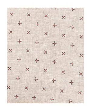 Brunello Cucinelli Tile-print Silk Scarf - White