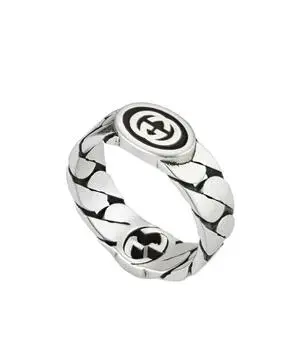 Gucci Logo Interlock Ring - Multicolor