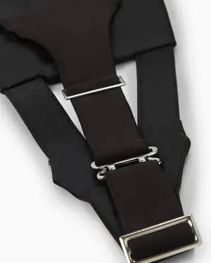 Giorgio Armani Hook Buckle Satin Belly Belt