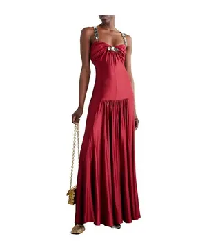 Rabanne Mirror-embellished Maxi Dress