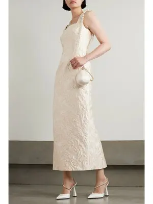 EMILIA WICKSTEAD Ivory Tulle Maxi Gown