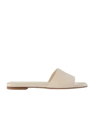 AeydĒ Flat Outdoor Slide Sandals - Nude