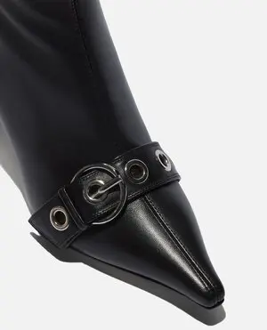 AeydĒ Halima Buckled Leather Boots
