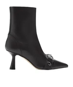 AEYDĒ Aeyde Halima Buckled Leather Boots