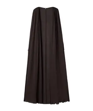 Johanna Ortiz New Destiny Silk-georgette Cape - Black