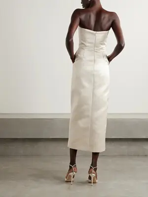 EMILIA WICKSTEAD Strapless Midi Dress