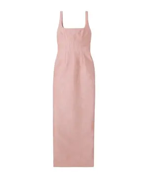 EMILIA WICKSTEAD Megara Paneled Cloqué Maxi Dress - Pink