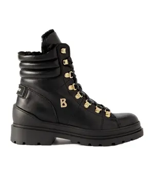 Bogner St. Moritz 9 Shearling-lined Leather Lace-up Ankle Boots