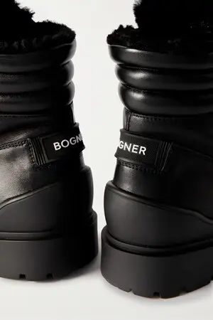 Bogner St. Moritz 9 Shearling-lined Leather Lace-up Ankle Boots