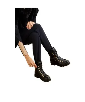 Bogner St. Moritz 9 Shearling-lined Leather Lace-up Ankle Boots