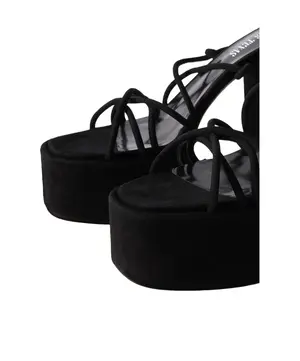 Paris Texas Solid Color Suede Platform Sandals