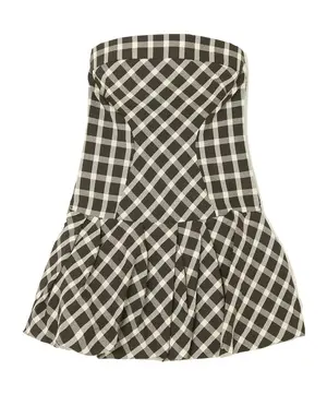 Rosie Assoulin Strapless Gathered Peplum Top