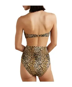 Melissa Odabash Ruched Leopard-print Bikini Briefs