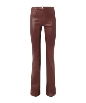 L'Agence Ruth Coated Cotton-blend Slim-leg Pants - No