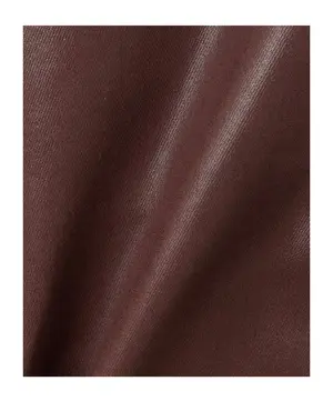 L'Agence Ruth Coated Cotton-blend Slim-leg Pants