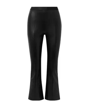 Wolford High Waist Stretch Flared Pants - Black