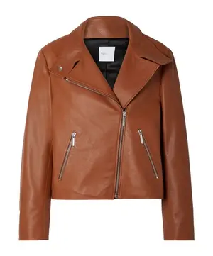 Rosetta Getty Textured-leather Biker Jacket - No