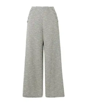 Lisa Marie Fernandez Bouclé-tweed Wide-leg Pants