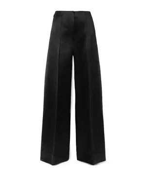 PETER DO Satin Raised-seam Straight Trousers - No