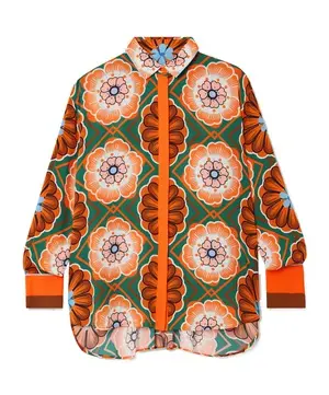 Borgo De Nor Nova Printed Crepe Shirt - No