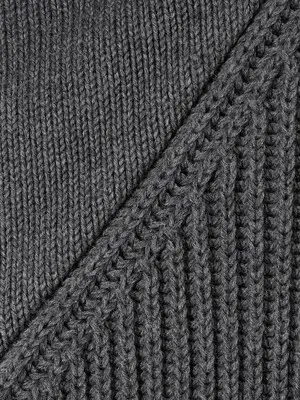 Giuliva Heritage Ribbed Cotton Half-zip Sweater