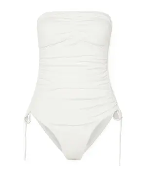 Melissa Odabash Strapless Ruched One Piece Swimsuit - No
